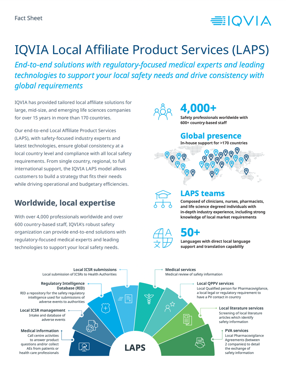 Support Your Local Safety Needs – IQVIA Integrated Global Compliance